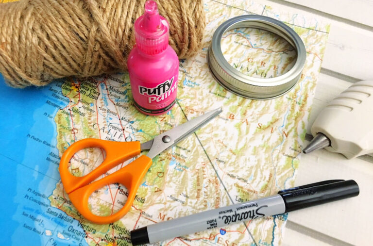 Easy DIY Map Ornament - Happy Mothering
