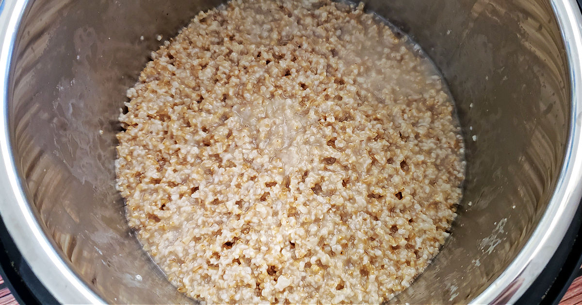 Instant Pot Steel Cut Oats - Happy Mothering